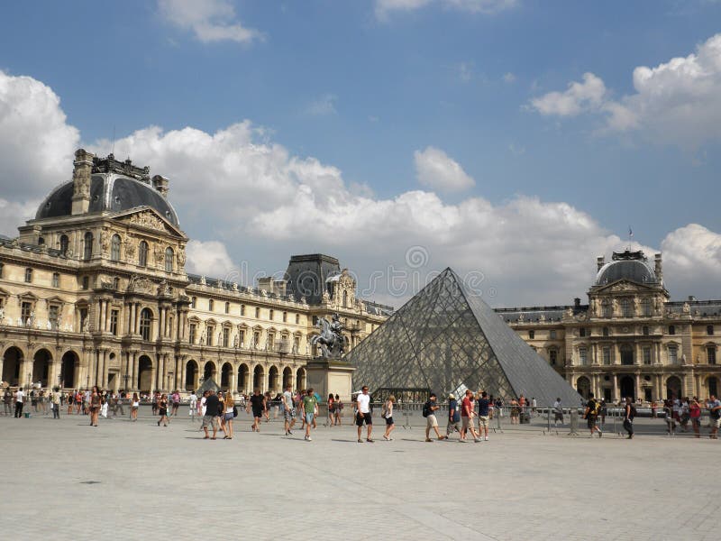 Louvre square editorial photo. Image of tourist, louvre - 36994911