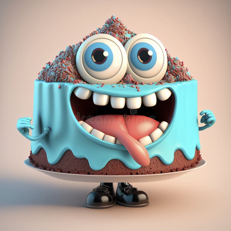 A Photorealistic 3D Cake with Big Eyes and a Smile - Global ...