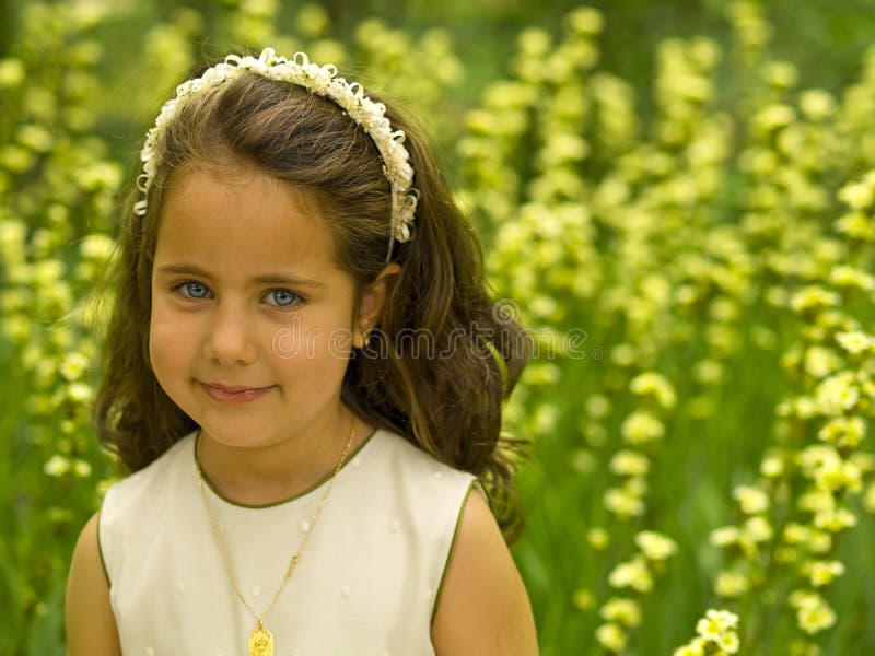 Innocent girl smiling stock image. Image of stylish, face - 19182279