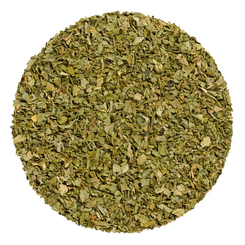 Dried Lovage, Herb Circle from Above, Over White Stock Image - Image of ...