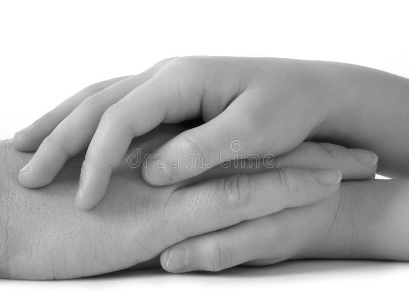 Two hands -parting stock photo. Image of love, family - 41676422