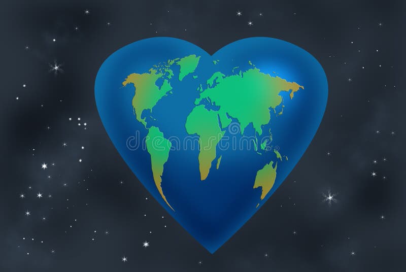Love 4 Earth stock illustration. Illustration of graphics - 8399173