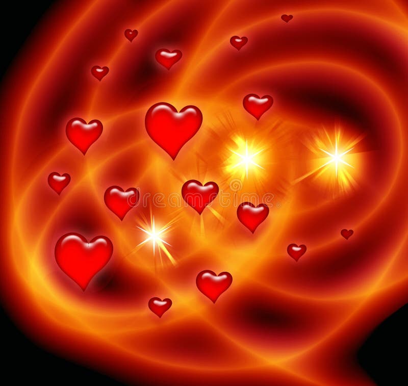 Colorful supernova heart stock illustration. Illustration of explosion ...