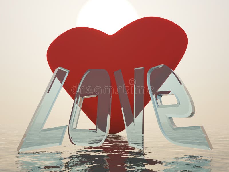 Love is a strong link stock illustration. Illustration of declaration ...