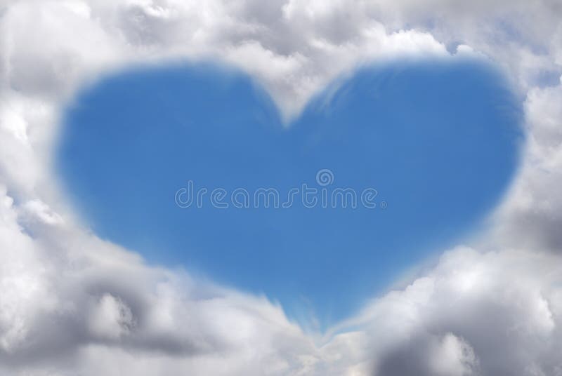 Love from Above stock image. Image of color, cloud, clear - 9273299