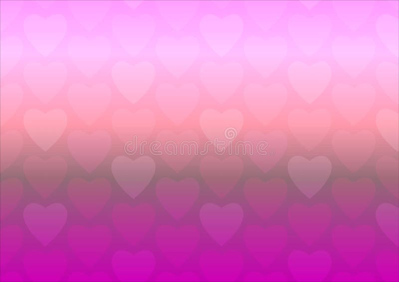 Love Abstract Background with Hearts Stock Illustration - Illustration ...