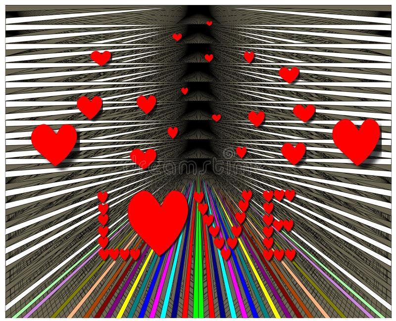 Love Abstract Background Illustration Stock Illustration - Illustration ...