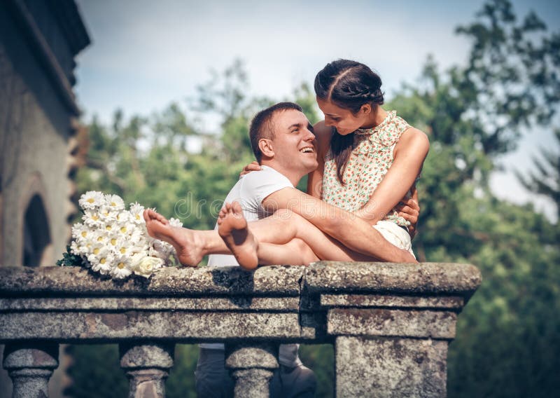 Love and Affection between a Couple Stock Photo - Image of handsome ...