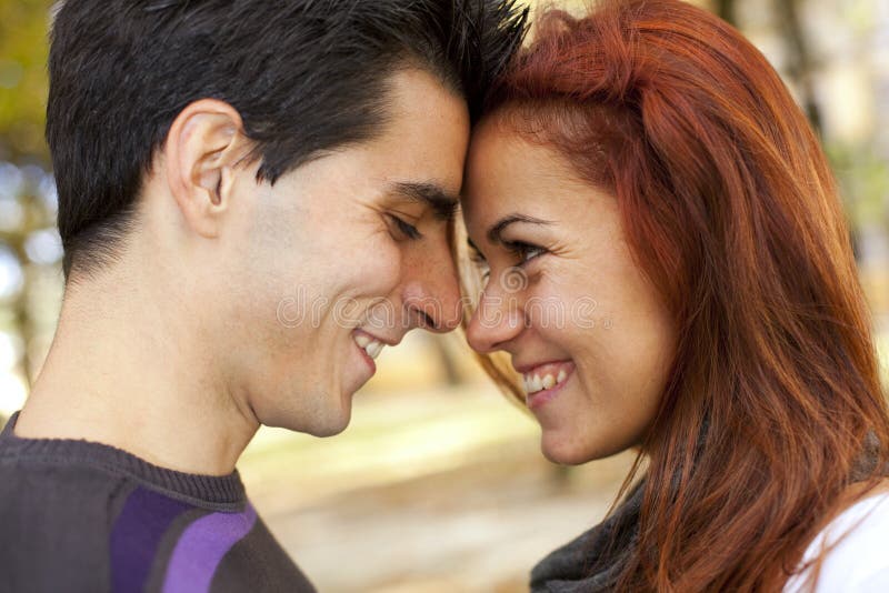 Love and Affection between a Young Couple Stock Photo - Image of ...