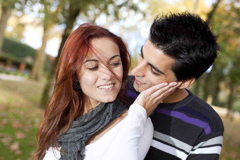 Love and Affection between a Young Couple Stock Photo - Image of ...