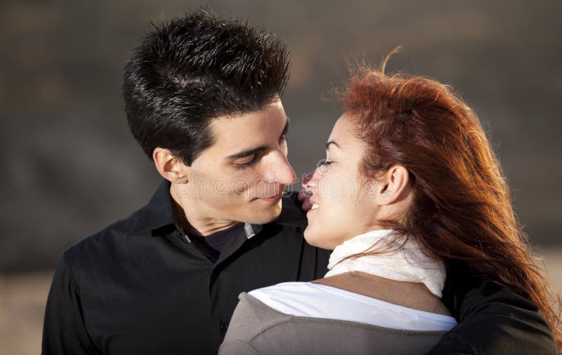 Love and Affection between a Young Couple Stock Image - Image of ...