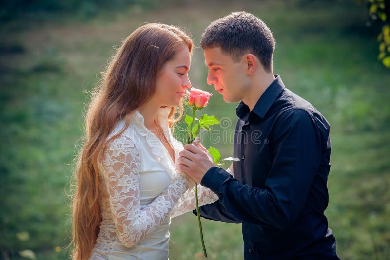 Love And Affection Between A Young Couple Stock Image Image 30298271