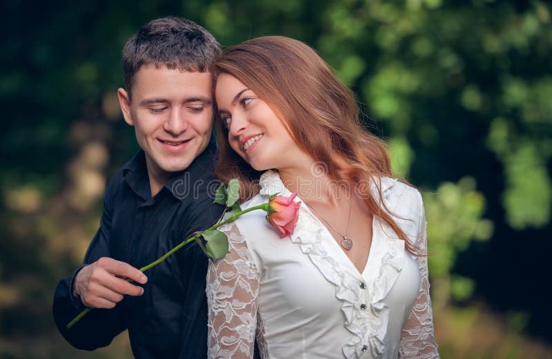 Love and Affection between a Young Couple Stock Image - Image of male ...