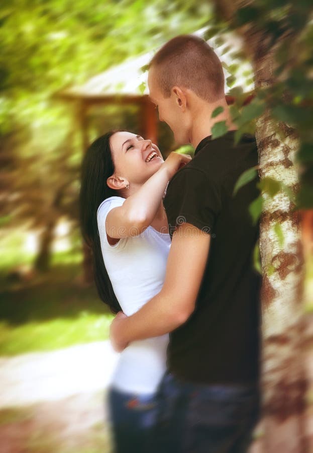 Love and Affection between a Young Couple Stock Image - Image of ...