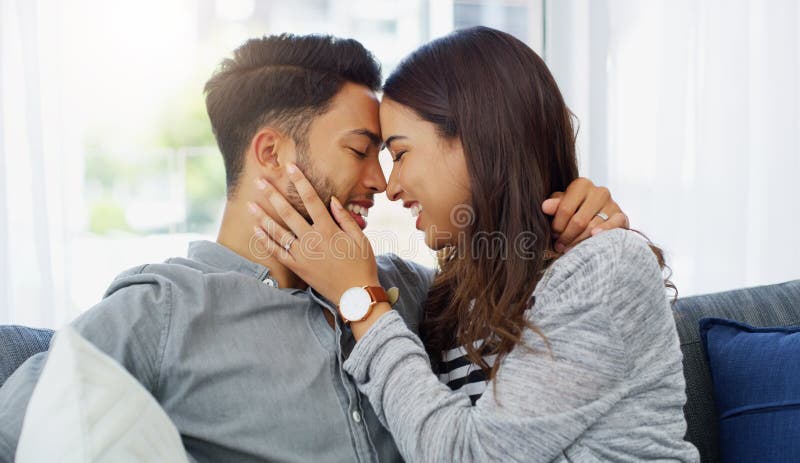 We are so in Love. an Affectionate Young Couple Cuddling with Each ...