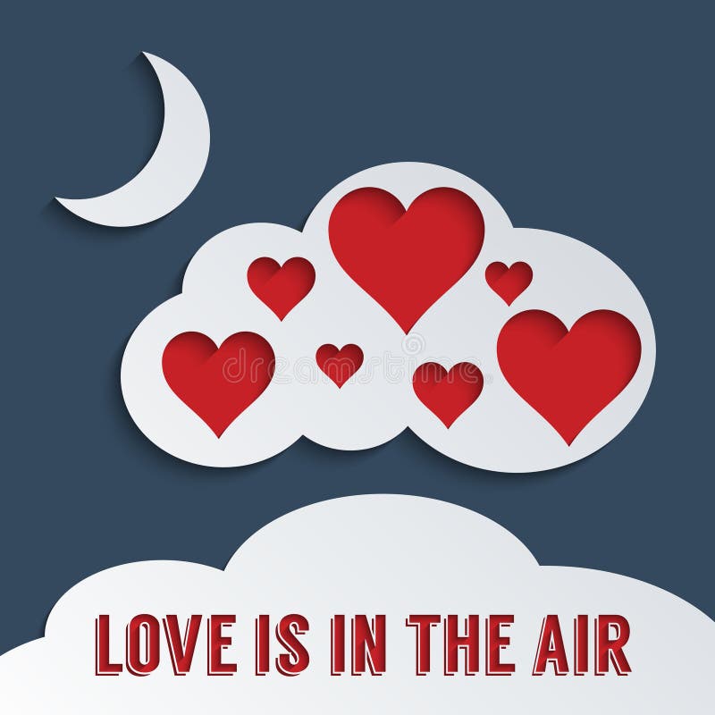 Love is in the air stock vector. Illustration of mood - 29569770