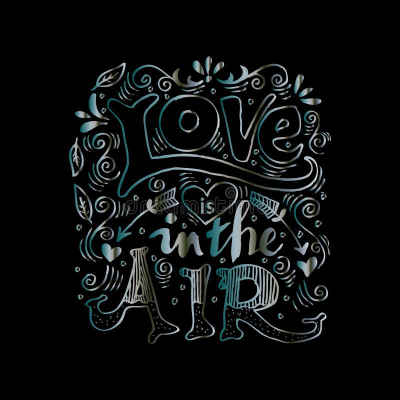 Love is in the air stock illustration. Illustration of poster - 85525241