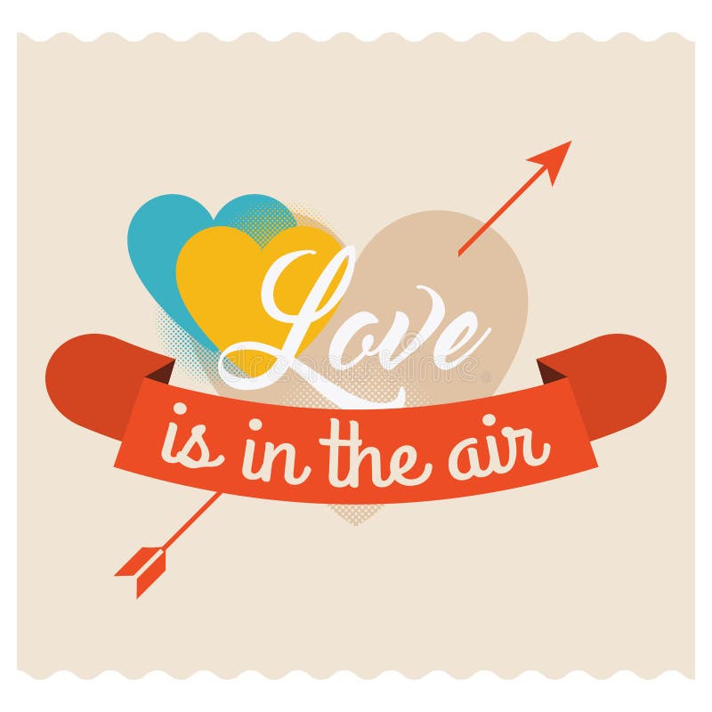 Love is in the air stock illustration. Illustration of icon - 65283923