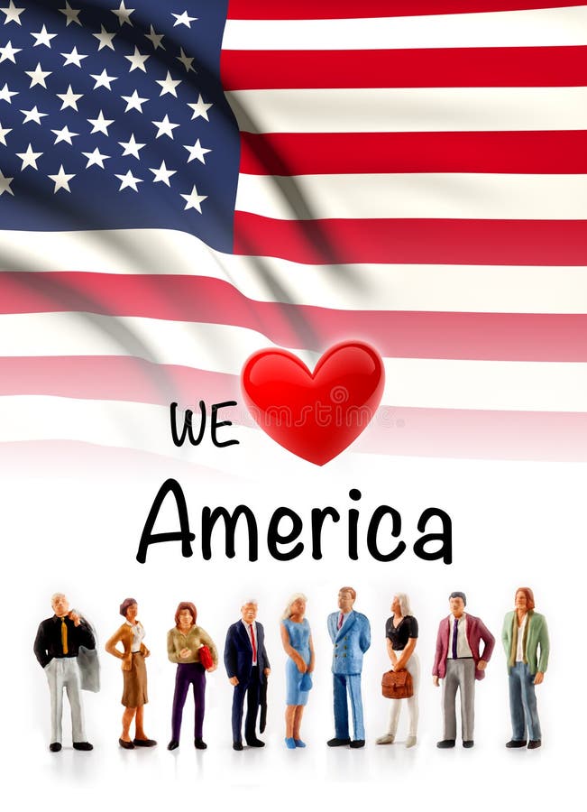 I Love America Written on Notepad. Stock Photo - Image of notepad ...