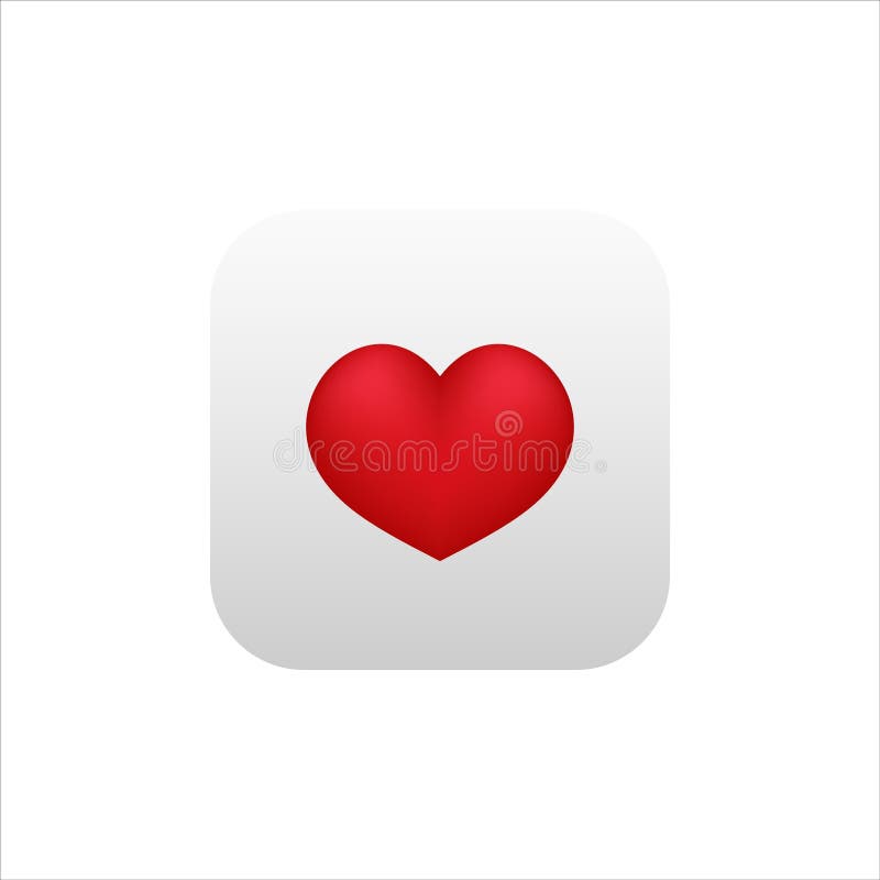 Love Application with Heart for Mobile Phone. Logo of Menstruation App ...