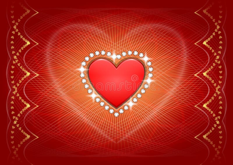 Love background stock vector. Illustration of heart, background - 23204653