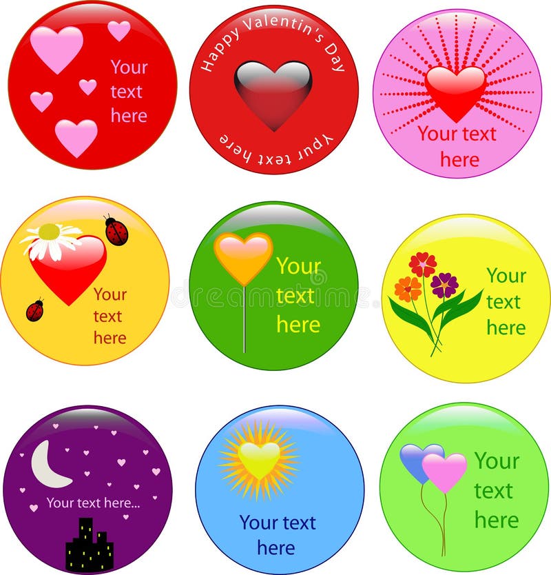 Love badge stock vector. Illustration of clipart, element - 8070206