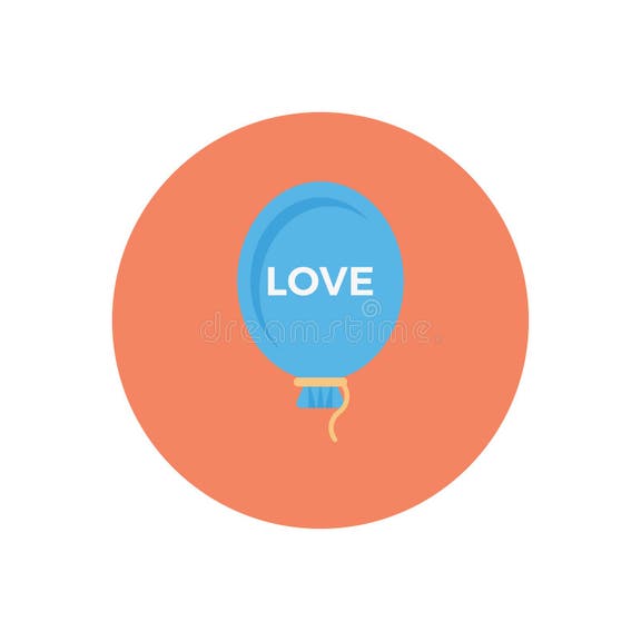 Love balloon stock vector. Illustration of love, ball - 206109150
