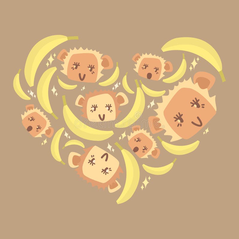 Bananas Love Stock Illustrations – 372 Bananas Love Stock Illustrations ...