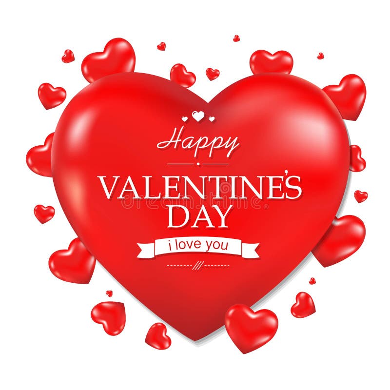 Love Banner with Hearts stock vector. Illustration of banner - 195736277