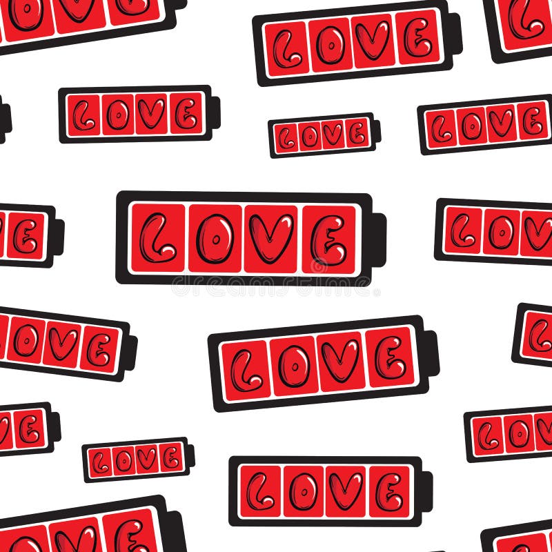Love Battery Full Energy Stock Illustrations – 149 Love Battery Full ...