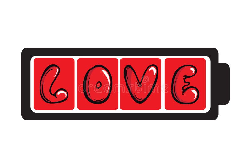 Love Battery Full Energy Stock Illustrations – 148 Love Battery Full ...