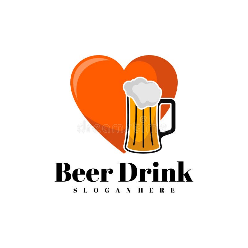 Love Beer Logo Design Vector, Creative Beer Drink Logo Design Template ...
