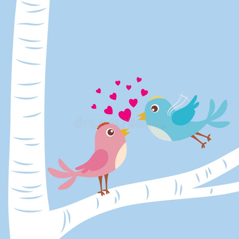 Love Birds Tree Illustration Stock Illustrations – 6,810 Love Birds ...
