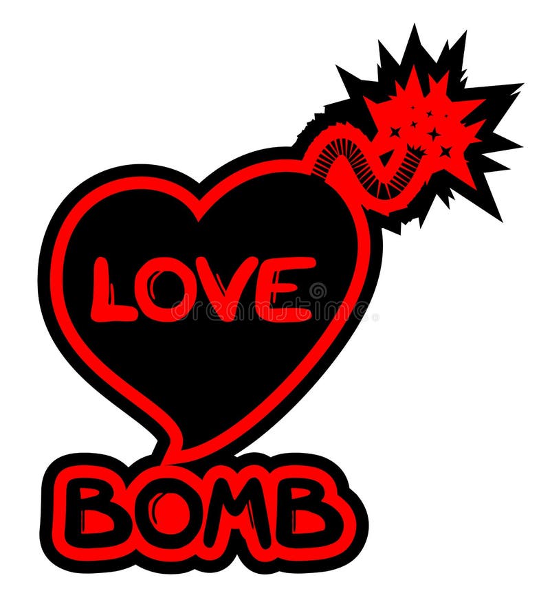 Love bomb stock vector. Illustration of explosive, sparks - 45966208