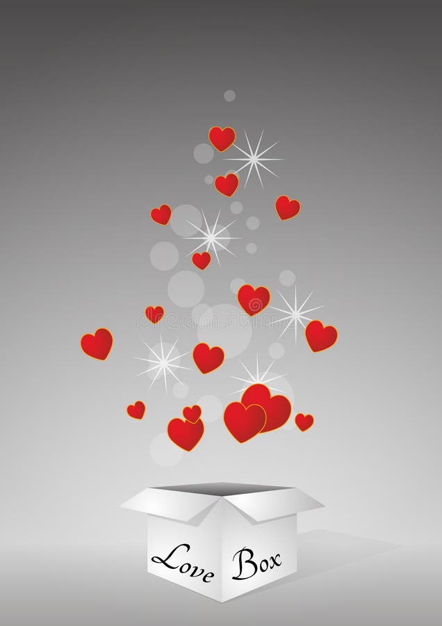 Love box stock vector. Illustration of romantic, carton - 22903817