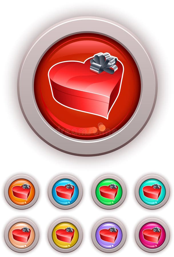 Love box set stock vector. Illustration of anniversary - 22636409