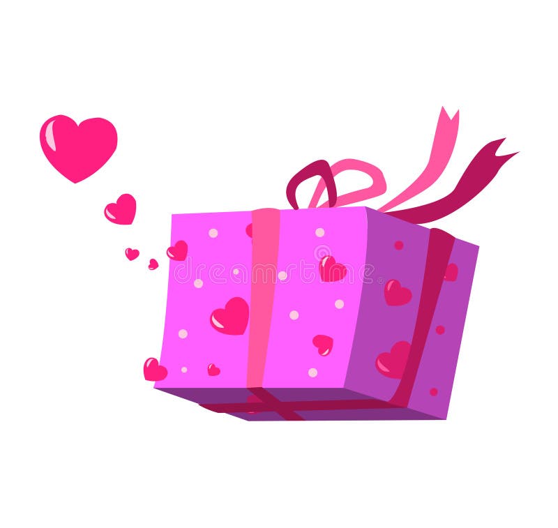 Love box vector stock vector. Illustration of ribbon - 10415205