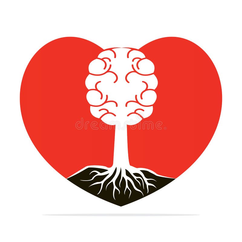 Brain Tree Roots Concept Design. Stock Vector - Illustration of leaves ...