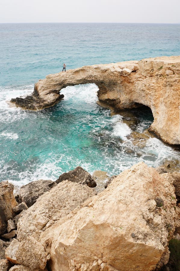 Love bridge stock photo. Image of coast, rocks, cyprus - 90728654