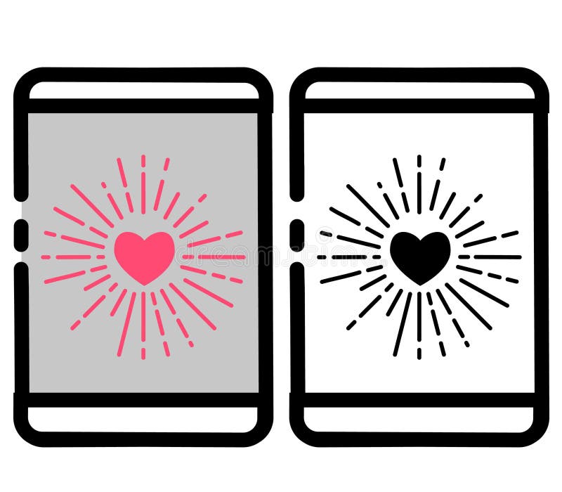 Love Crush Hand Phone Icon Stock Illustrations – 28 Love Crush Hand ...