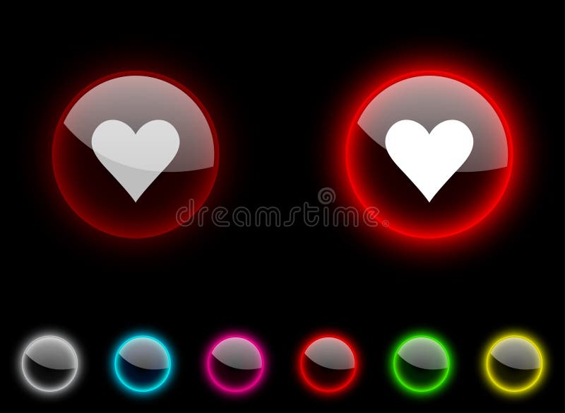 Love button. stock vector. Illustration of button, bright - 13521627