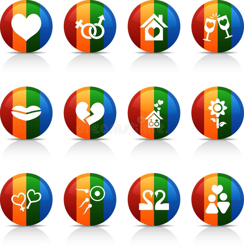 Love buttons. stock vector. Illustration of icons, button - 12624959