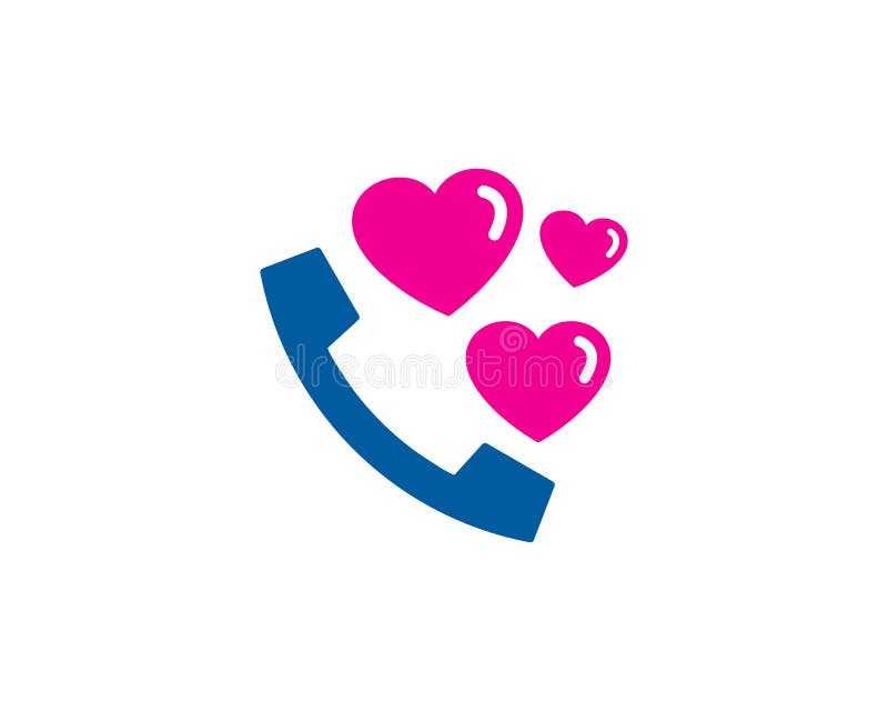 Love Call Icon Logo Design Element Stock Vector - Illustration of media ...