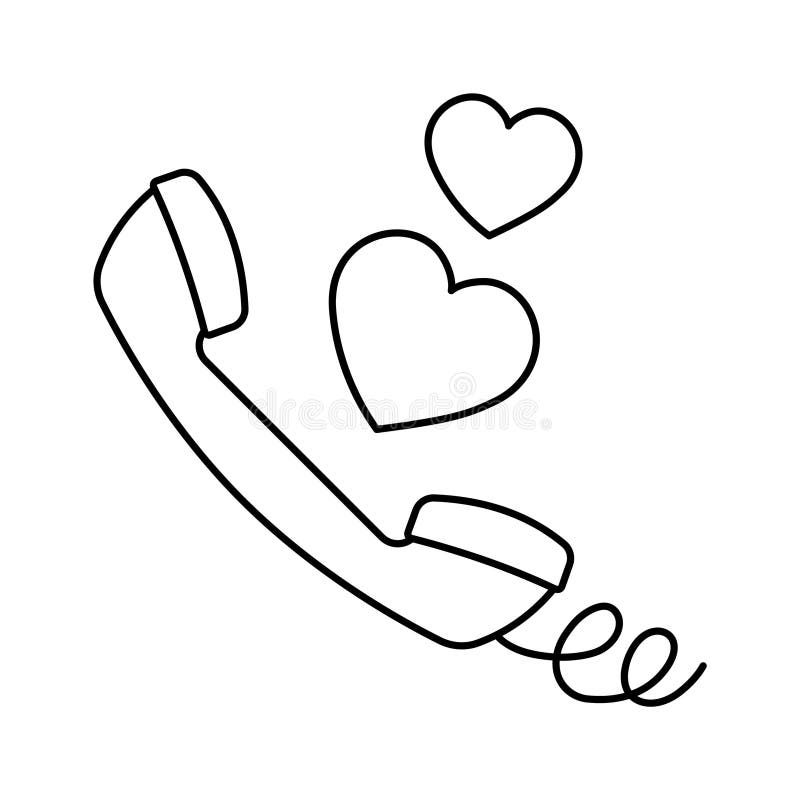 Love Call stock vector. Illustration of heart, message - 335999834