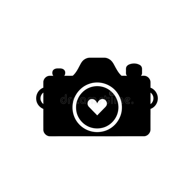 Love camera icon stock vector. Illustration of memories - 298399010