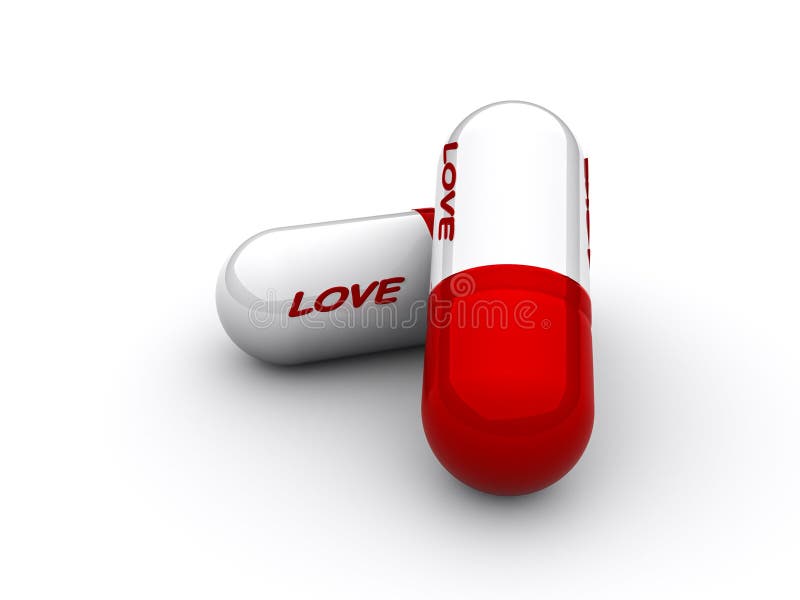 Love capsule stock illustration. Illustration of medicine - 8164411