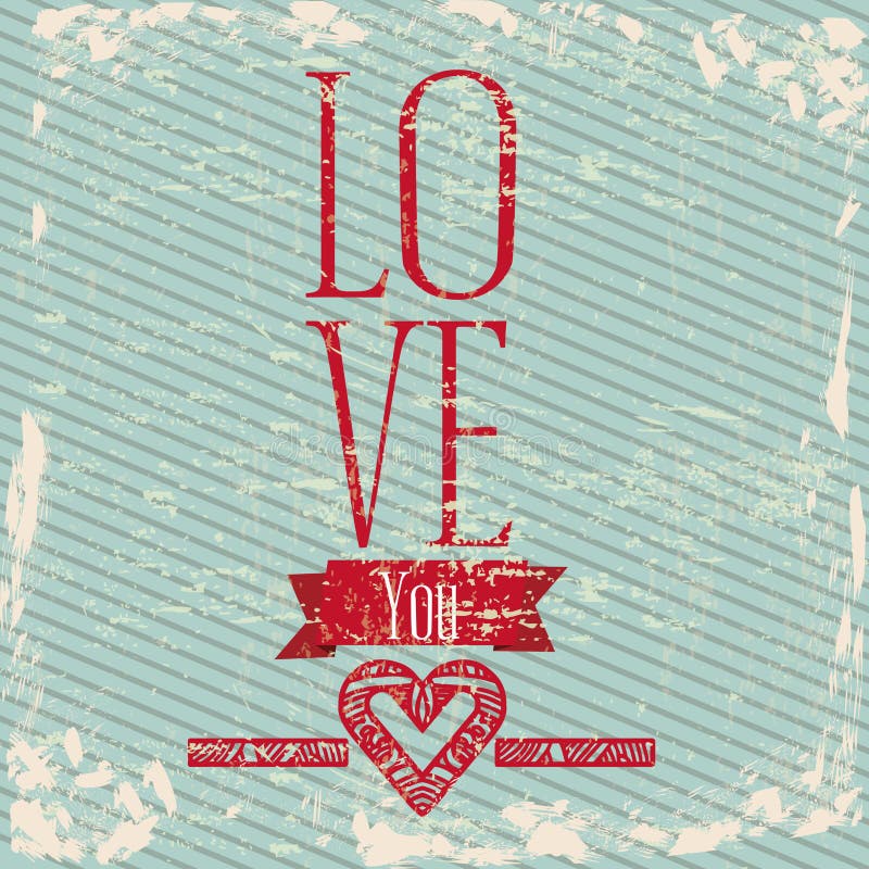 Love card stock vector. Illustration of holiday, drawing - 31090997