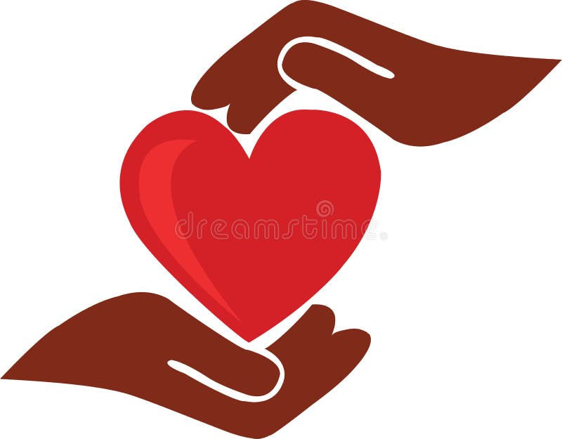 Love Care Hand Heart Protection Stock Vector - Illustration of protect ...