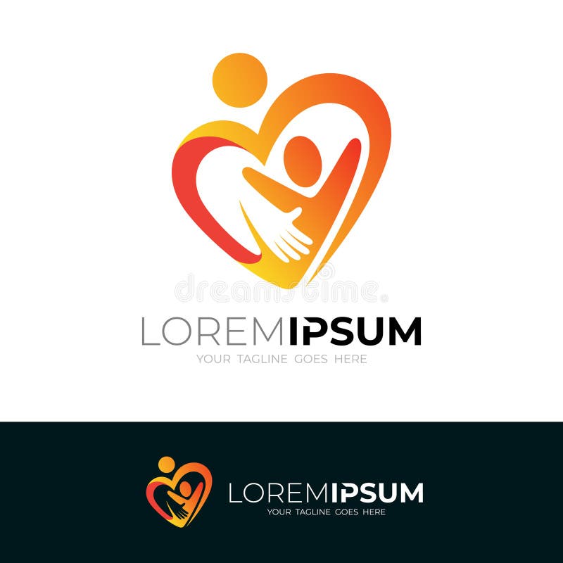 Love Care Icon Template, Social Design Community Stock Vector ...