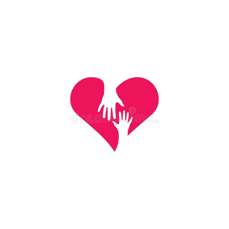 Love care logo vector icon stock vector. Illustration of charity ...
